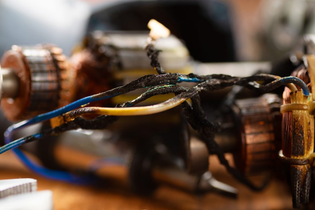 Electrical fires causes and prevention, Caused by Electricity Faulty Wiring